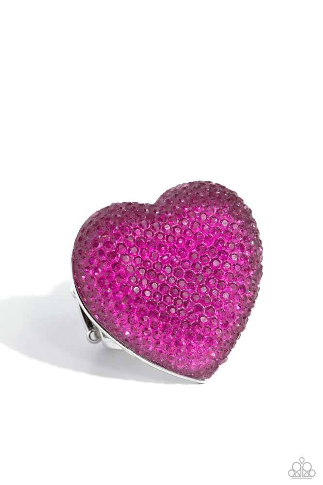 Hypnotizing Heart - Pink Ring – JewLz4u Gemstone Gallery