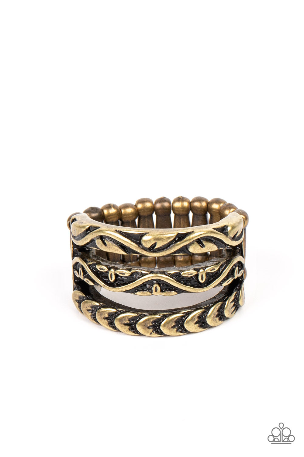 Canyon Canopy - Brass Ring - JewLz4u Gemstone Gallery